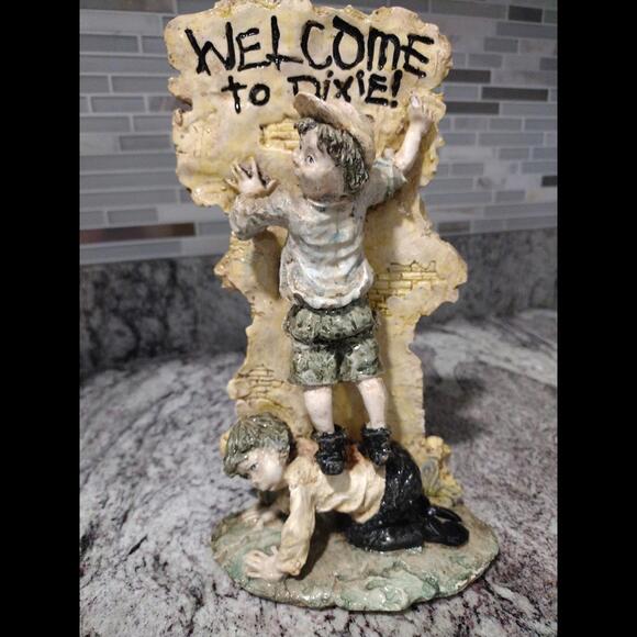 Design | Vintage Ceramic Figurine 2 Boys Welcome To Dixie | Poshmark
